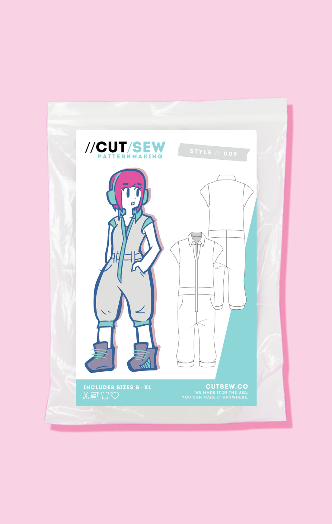 Coverall Flight Suit Sewing Pattern // CUT/SEW – CUT/SEW Patternmaking
