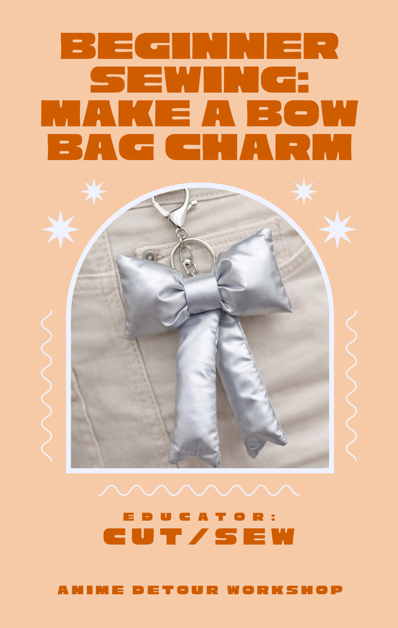 Anime Detour Cosplay Studio « Beginner Sewing: Make a Bow Bag Charm ...