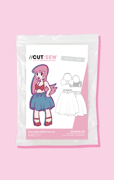 Bow Bandeau Sewing Pattern // CUT/SEW – CUT/SEW Patternmaking