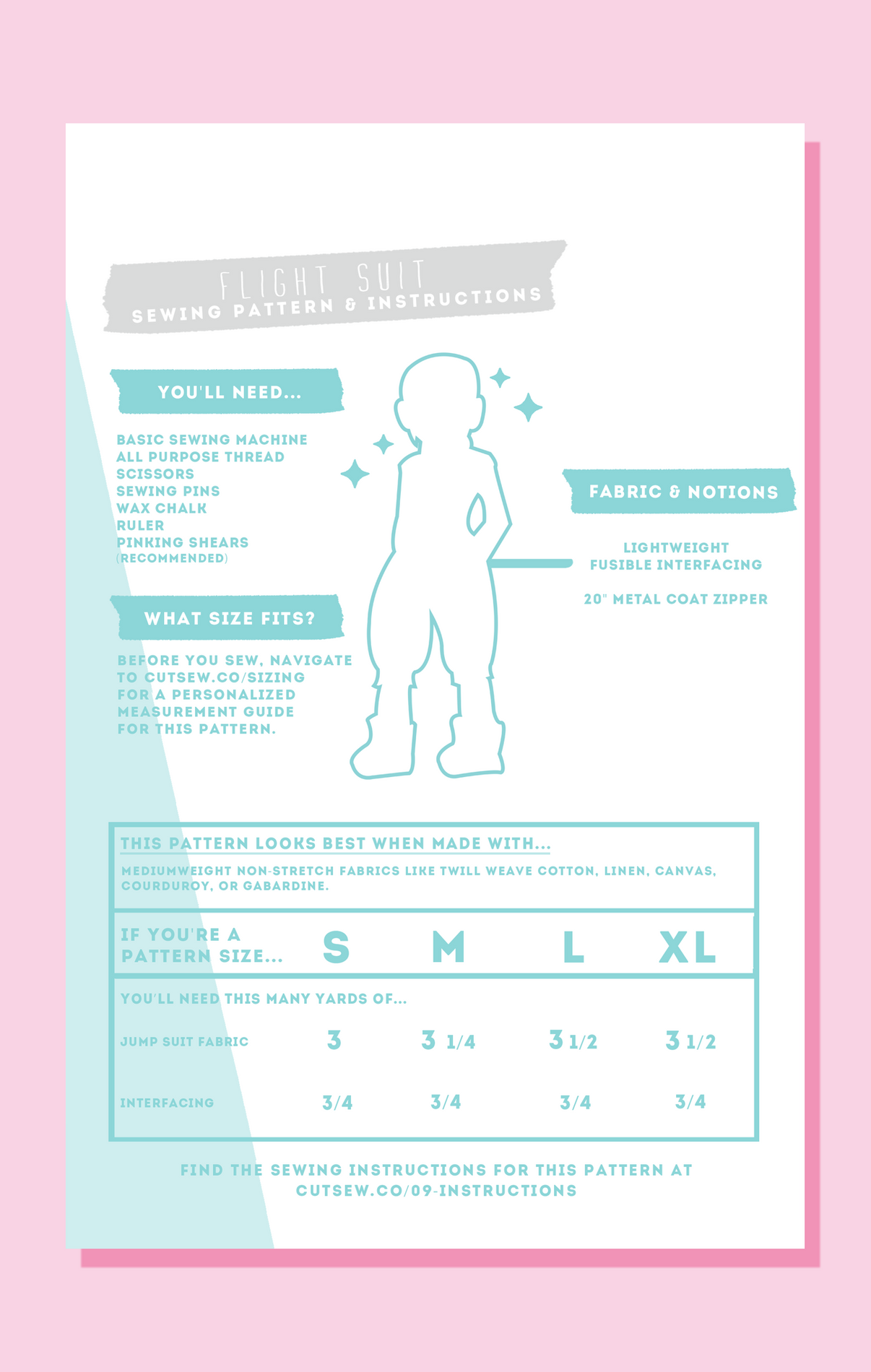 Coverall Flight Suit Sewing Pattern // CUT/SEW – CUT/SEW Patternmaking