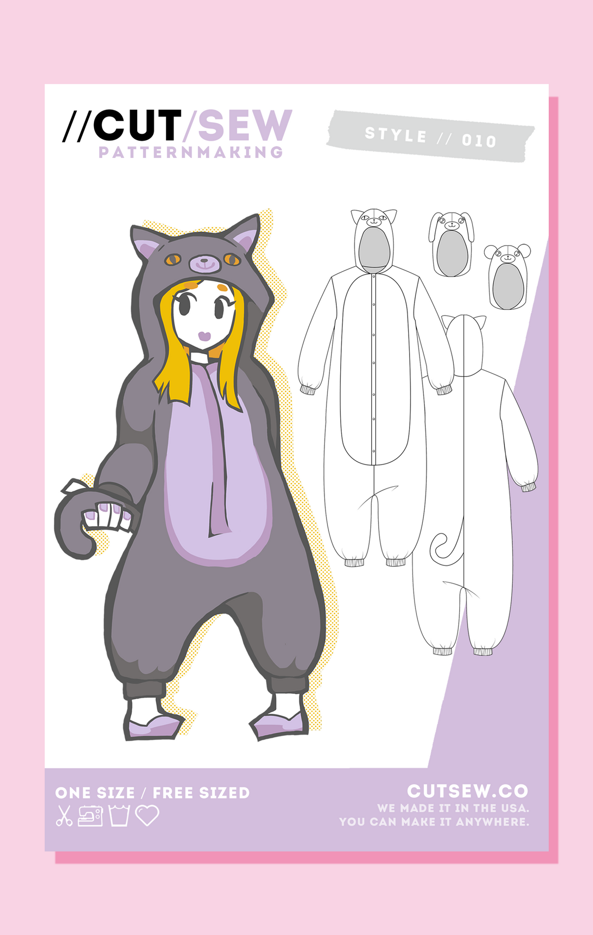 Kigurumi Sewing Pattern // CUT/SEW – CUT/SEW Patternmaking