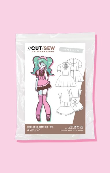 Maid Cosplay Sewing Pattern // CUT/SEW – CUT/SEW Patternmaking