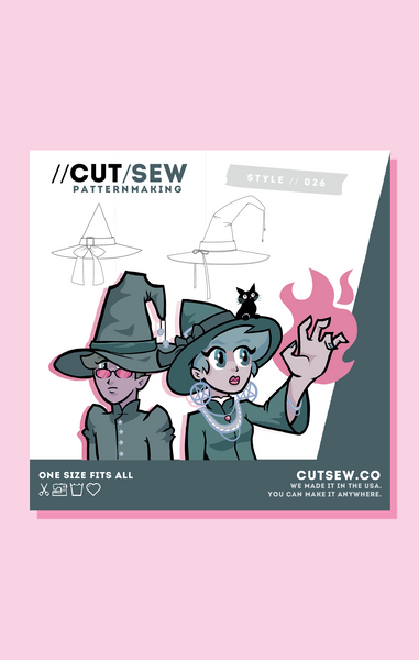 Witch & Wizard Hat Digital Sewing Pattern // CUT/SEW – CUT/SEW ...