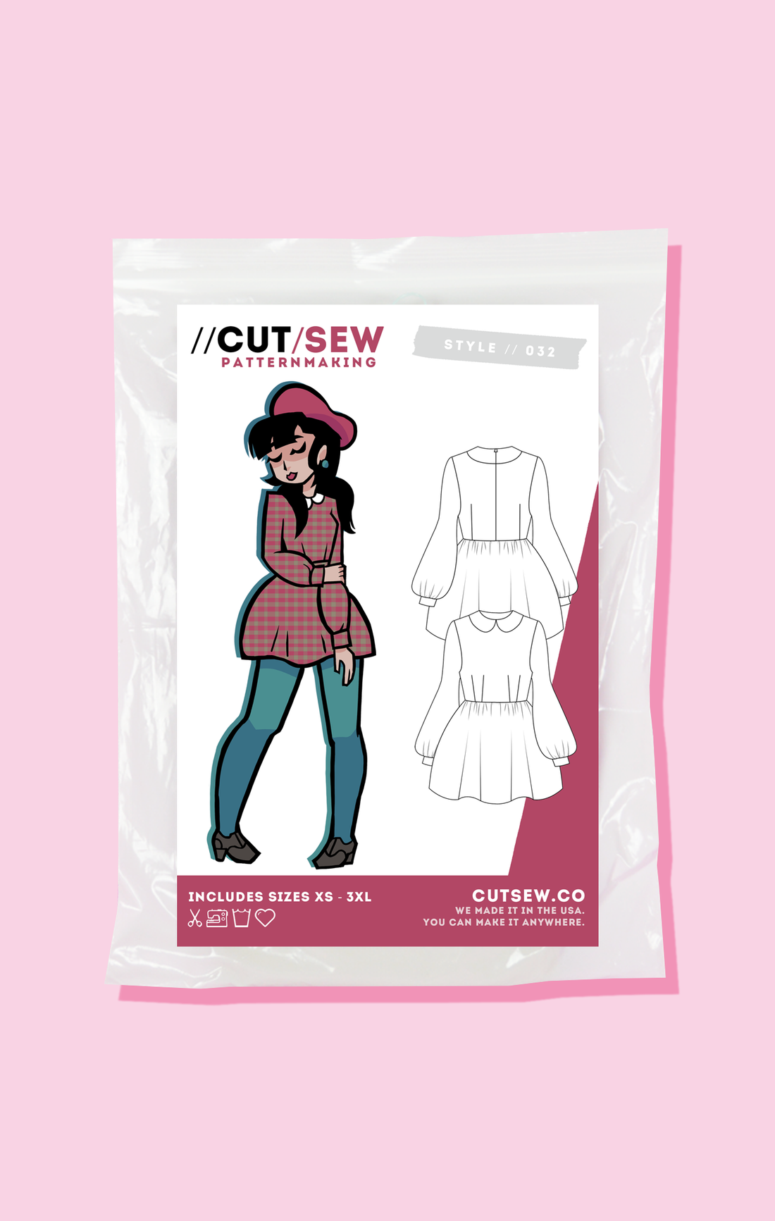 Moonrise Mod Vintage Dress Sewing Pattern // CUT/SEW – CUT/SEW ...