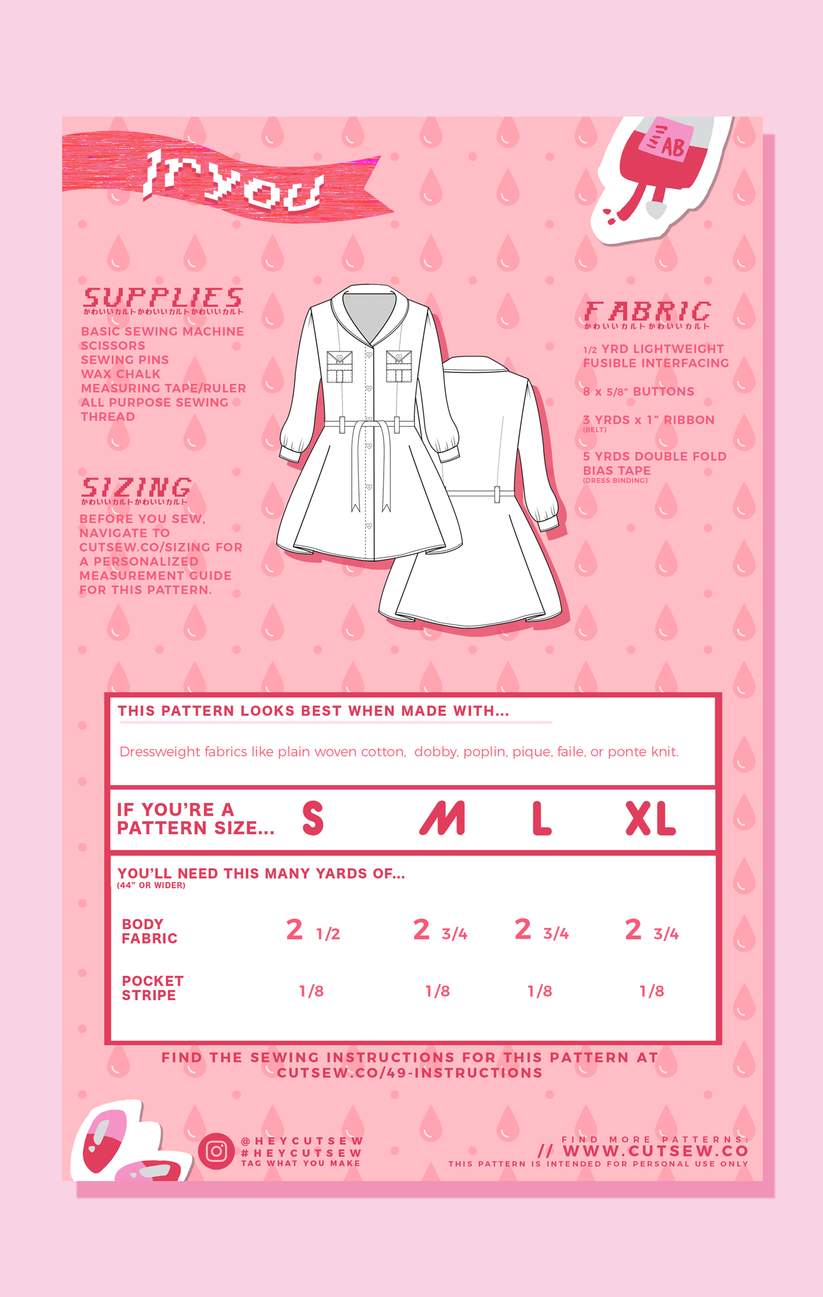 Menhera Yami Kei Kawaii Cult Sewing Pattern // CUT/SEW – CUT/SEW ...